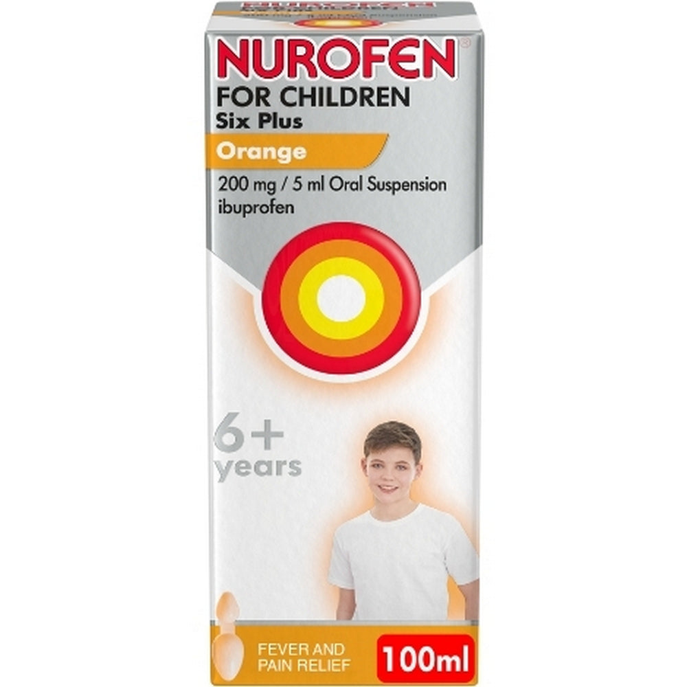 Nurofen for Children Six Plus Orange Oral Suspension 100ml