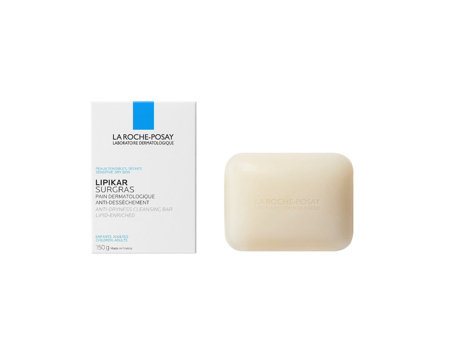 La Roche Posay Lipikar Surgras Lipid-Enriched Cleansing Bar 150g