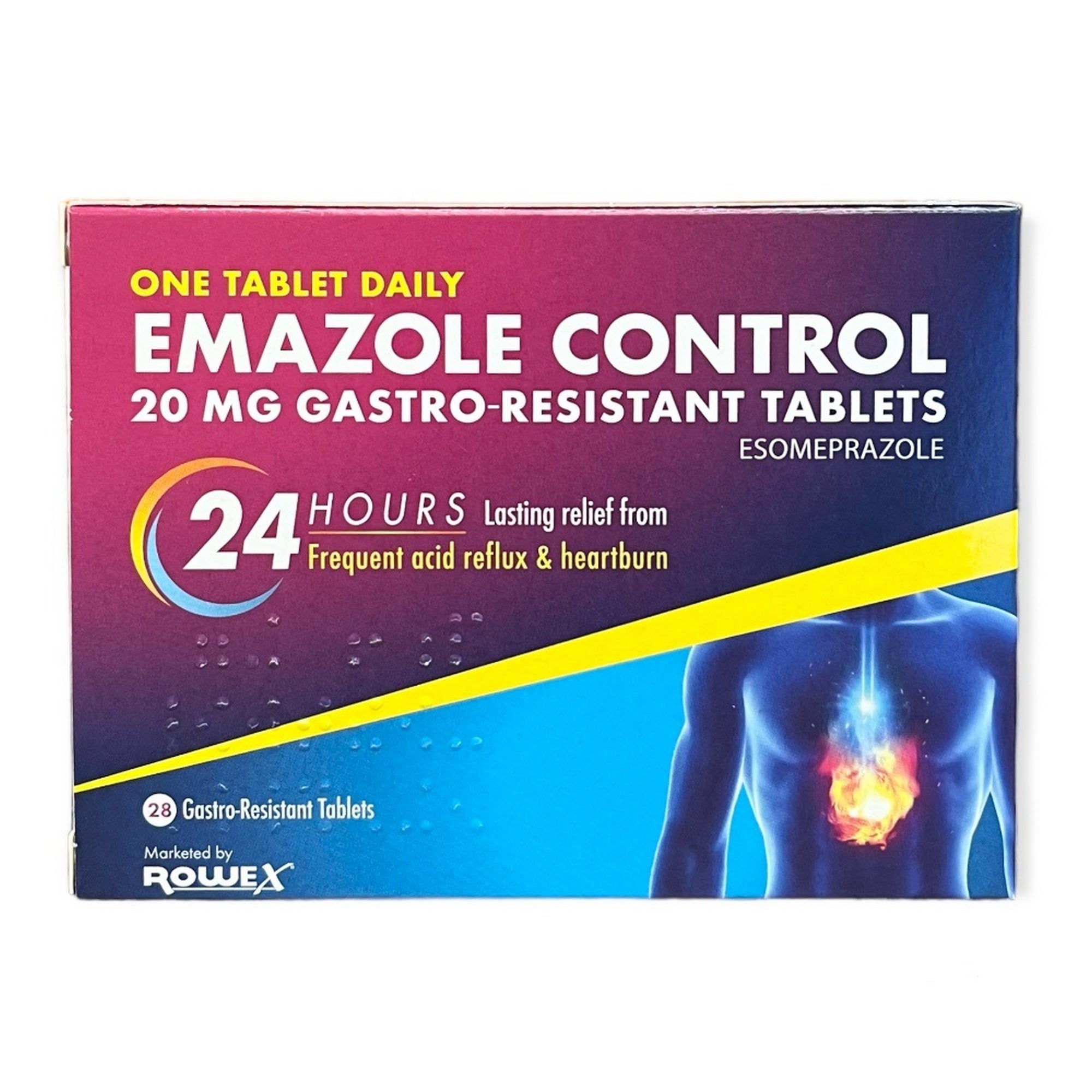 Emazole Control 20MG Gastro Resistant Tablets 28S – McCabes Pharmacy