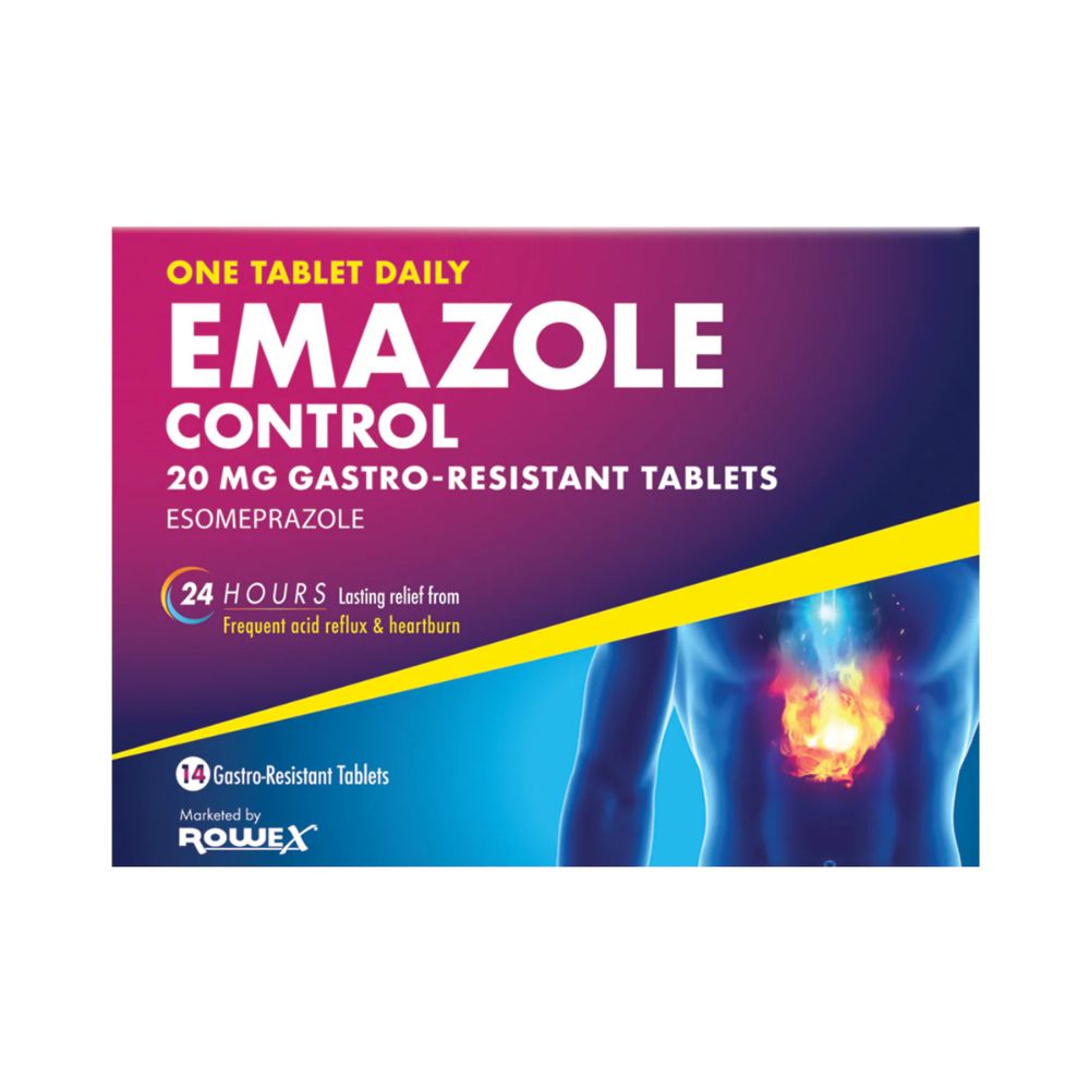 Emazole Control 20MG Gastro Resistant Tablets 14S