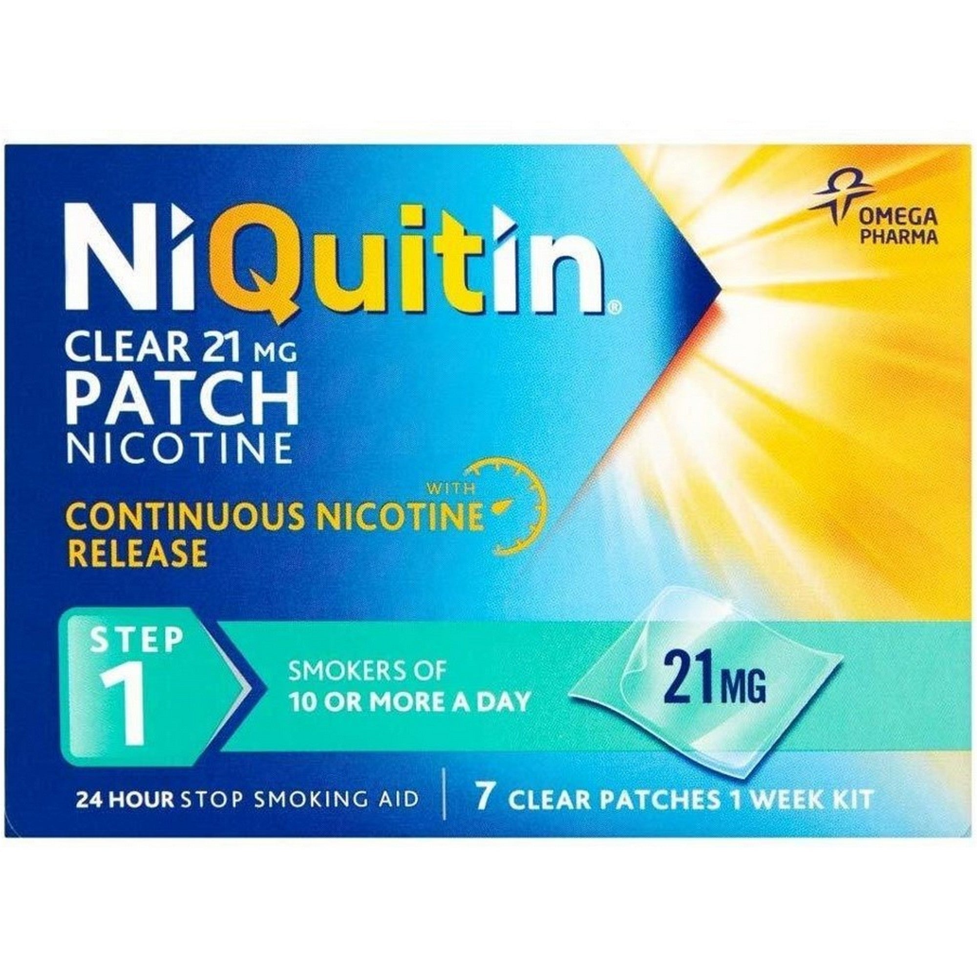 NiQuitin Clear Patch Step 1 - 21mg