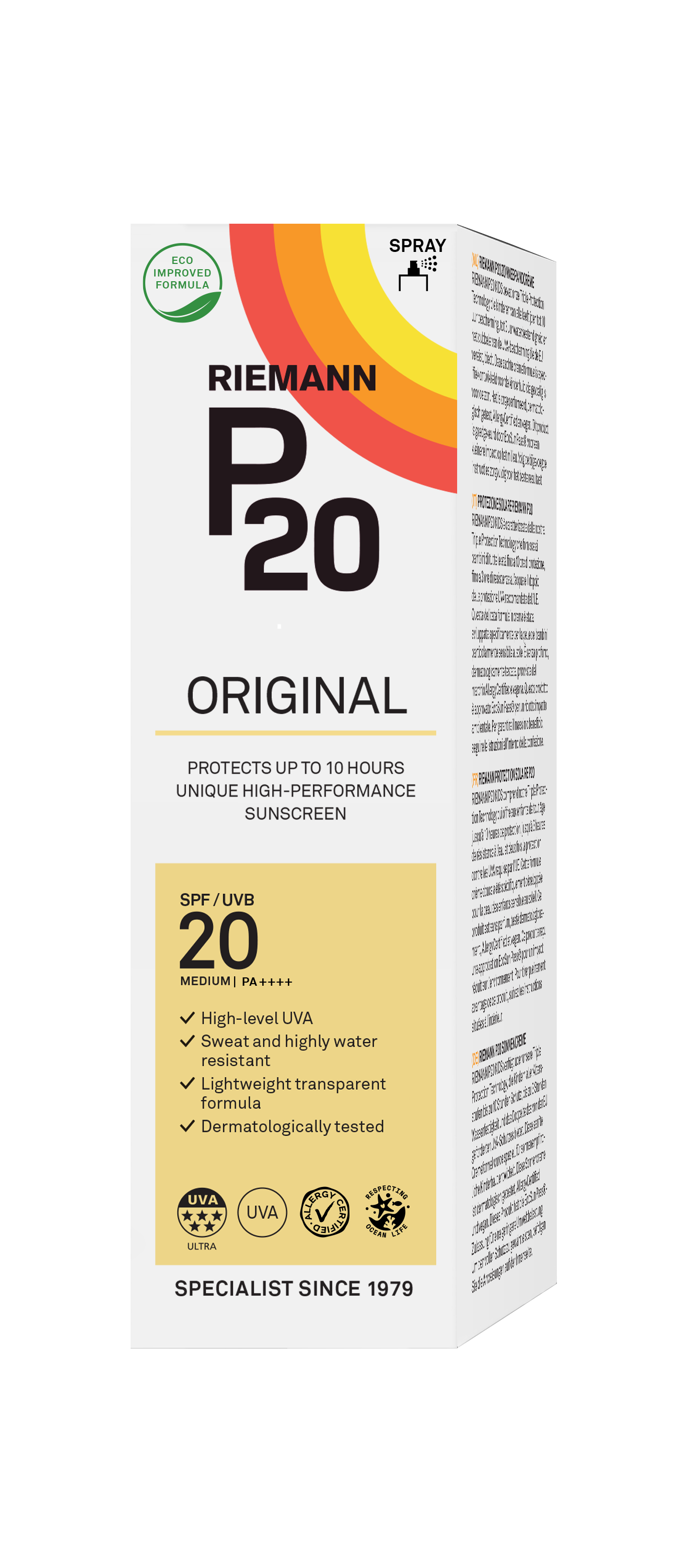 P20 Sun Protection Original Spray SPF20 85ML