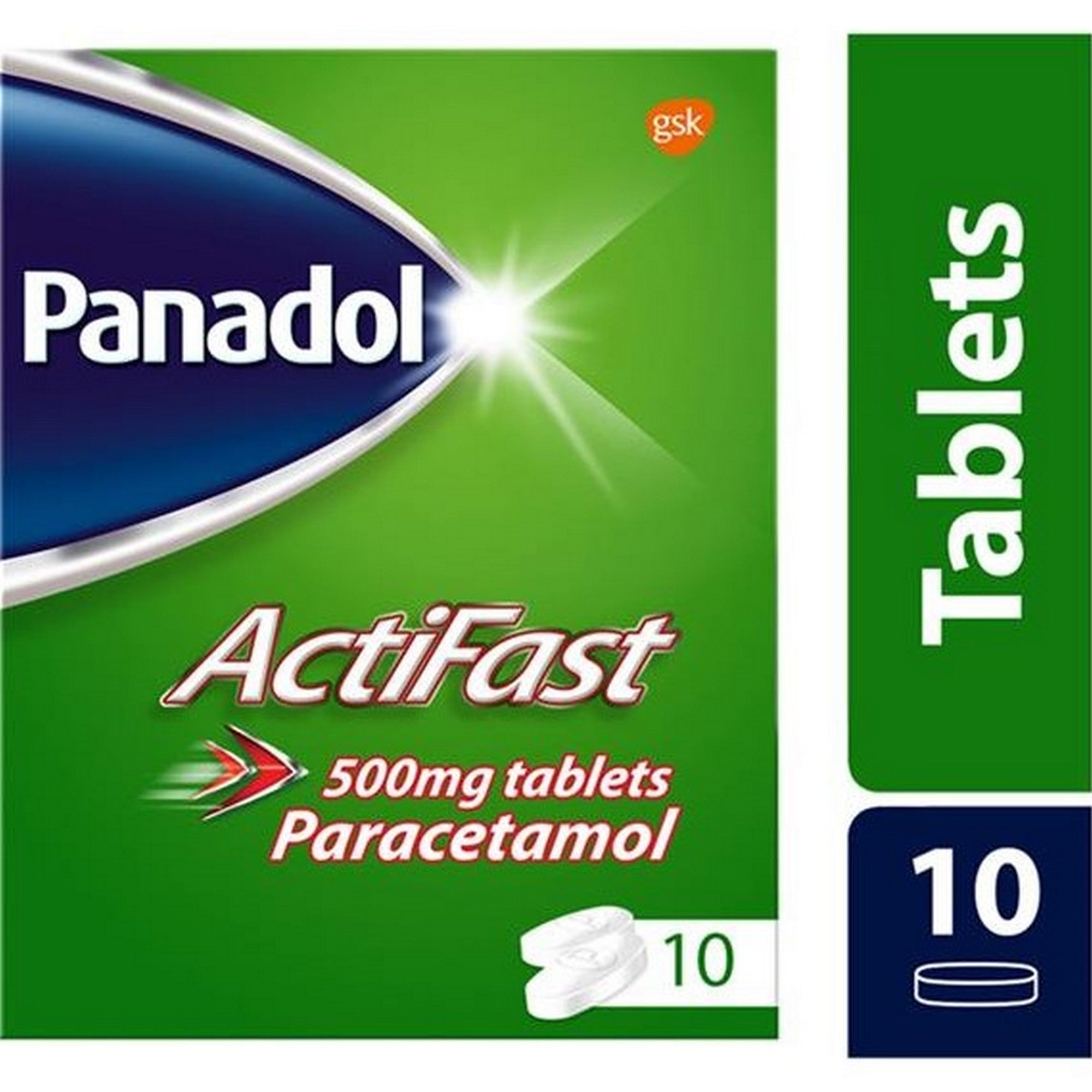 Panadol Actifast Pain Relief Tablets Paracetamol 500mg 10s – McCabes ...