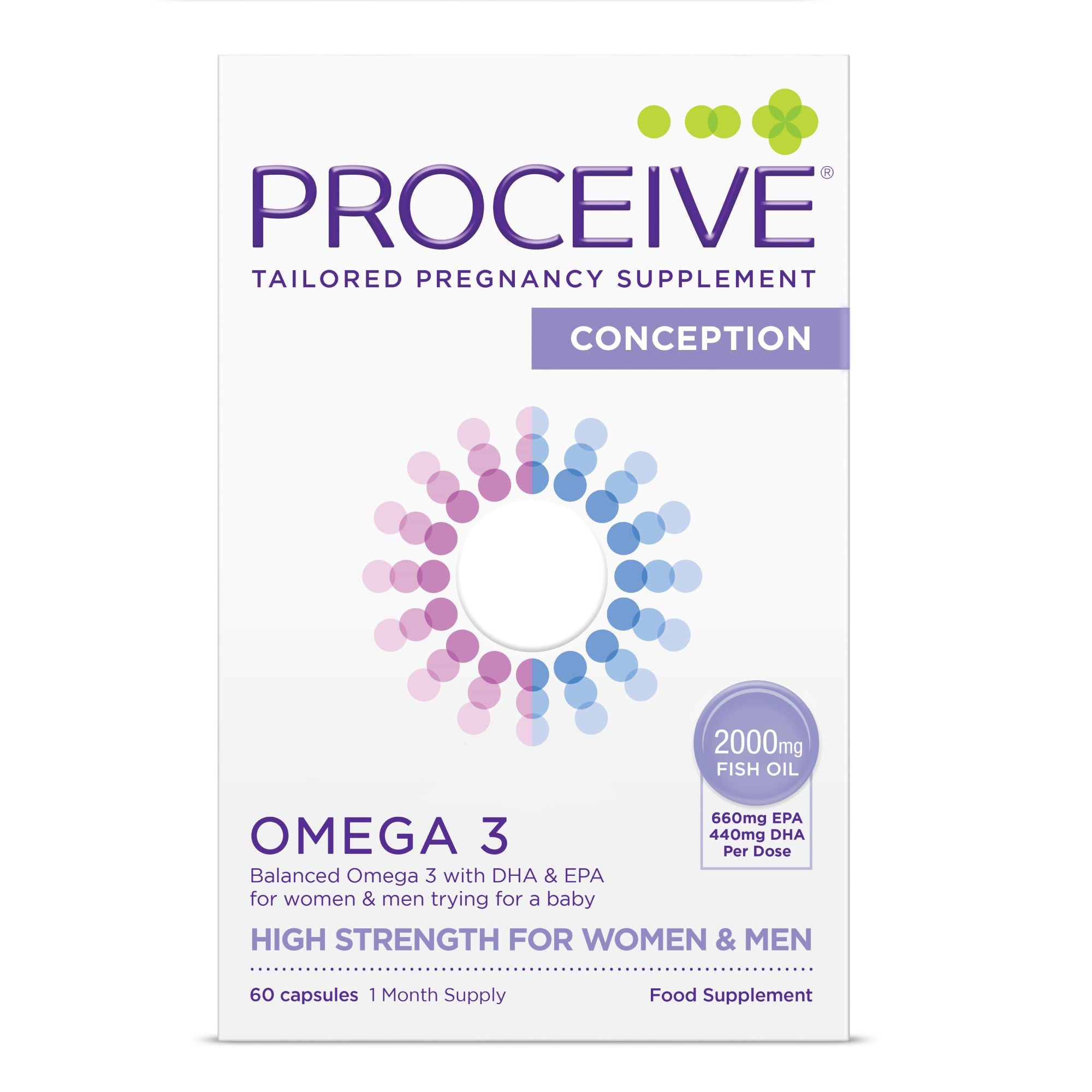 Proceive Omega 3 Softgels 60s - High Strength DHA & EPA Supplement