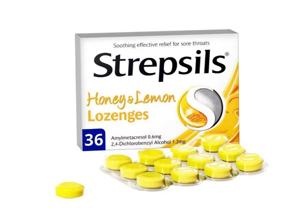 Strepsils Lozenges Honey & Lemon 36s