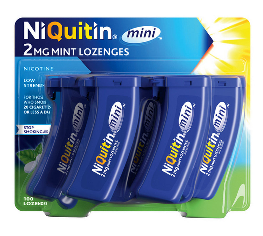 NiQuitin Mini 2mg Mint Lozenges 100's | McCabes Pharmacy