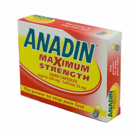 Anadin Maximum Strength Tablets 12 – McCabes Pharmacy