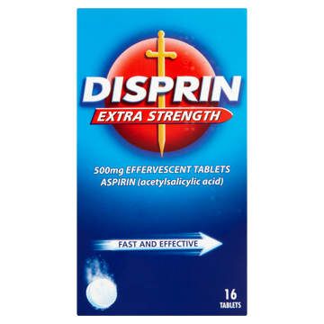 Disprin Extra Strength 500mg Effervescent Tablets 16 Tablets