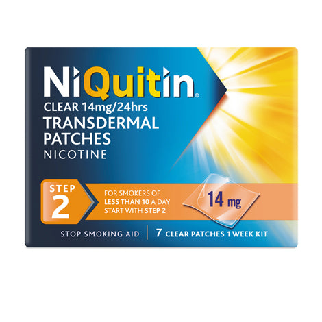 NiQuitin 14 mg Nicotine Patch - Step 2 - Stop Smoking Aid - 7 Patch